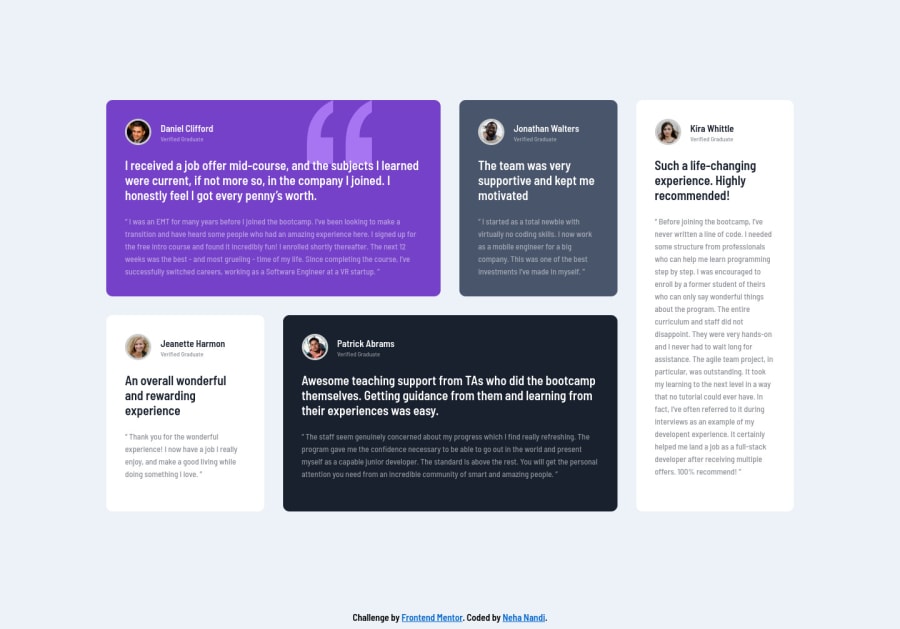Frontend Mentor Responsive Page Built Using Css Grid And Sass