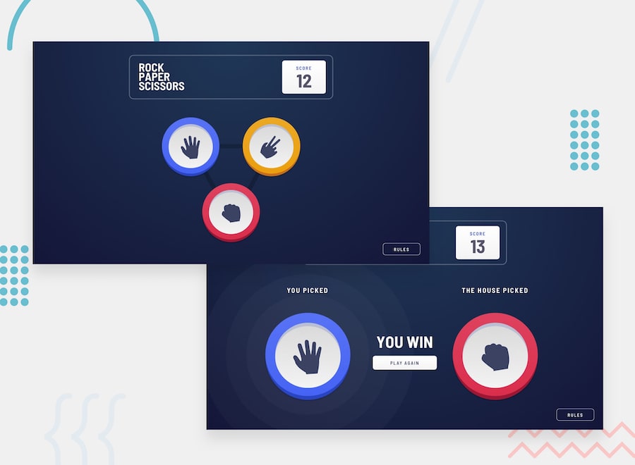 Frontend Mentor Rock Paper Scissors Game Coding Challenge