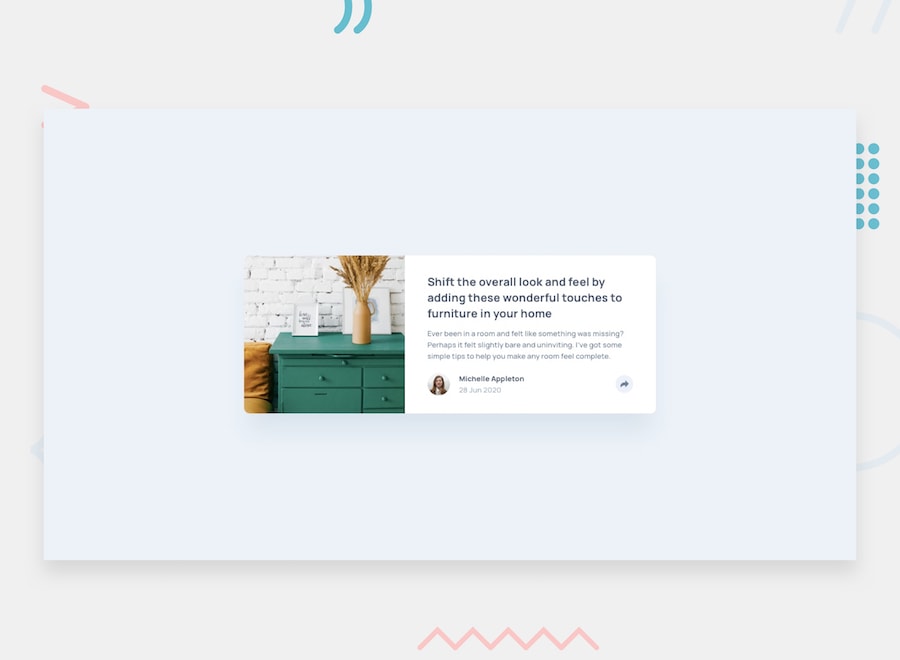Frontend Mentor Article Preview Component Coding Challenge