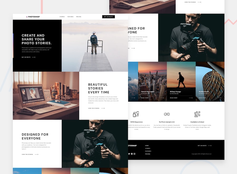 Build a Photosnap Multi-Page Website | CSS Grid Project