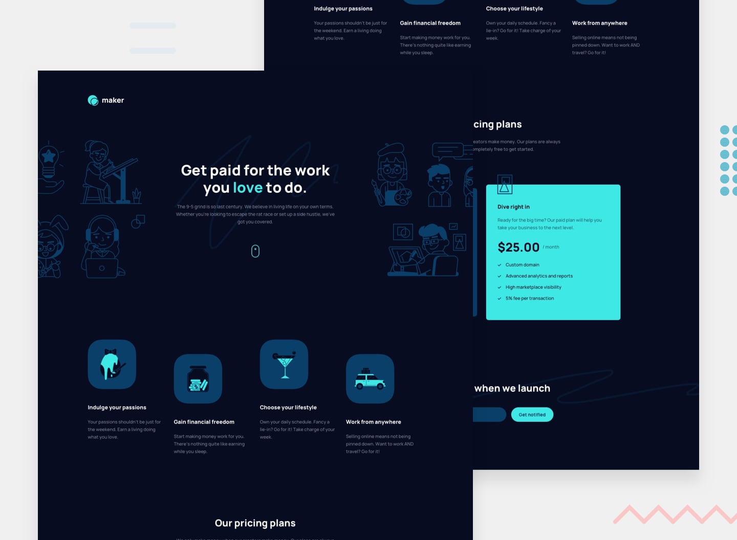 Frontend Mentor Maker Pre Launch Landing Page Coding Challenge