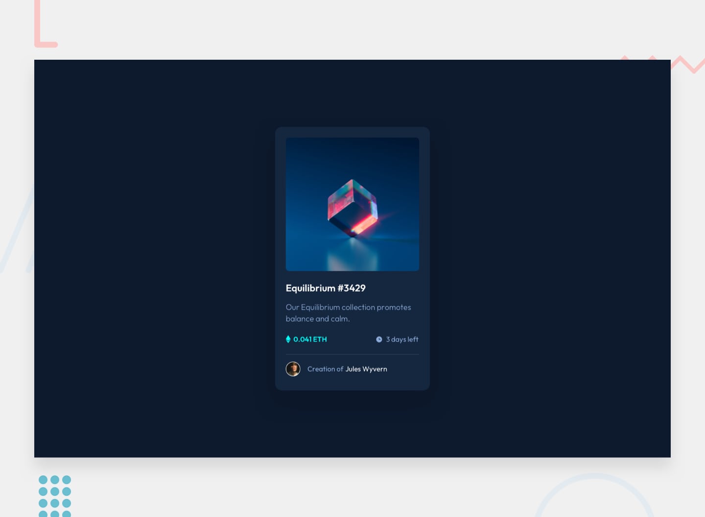 Frontend Mentor | Responsive nft summary page coding challenge solution Frontend Mentor | Responsive nft summary page coding challenge solution