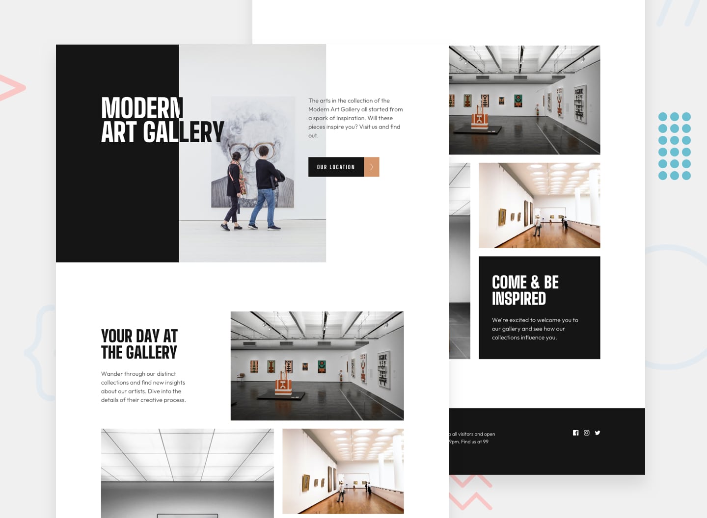 Frontend Mentor | Art gallery website coding challenge
