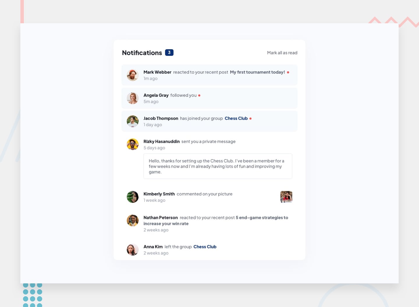 Frontend Mentor Notifications Page Coding Challenge