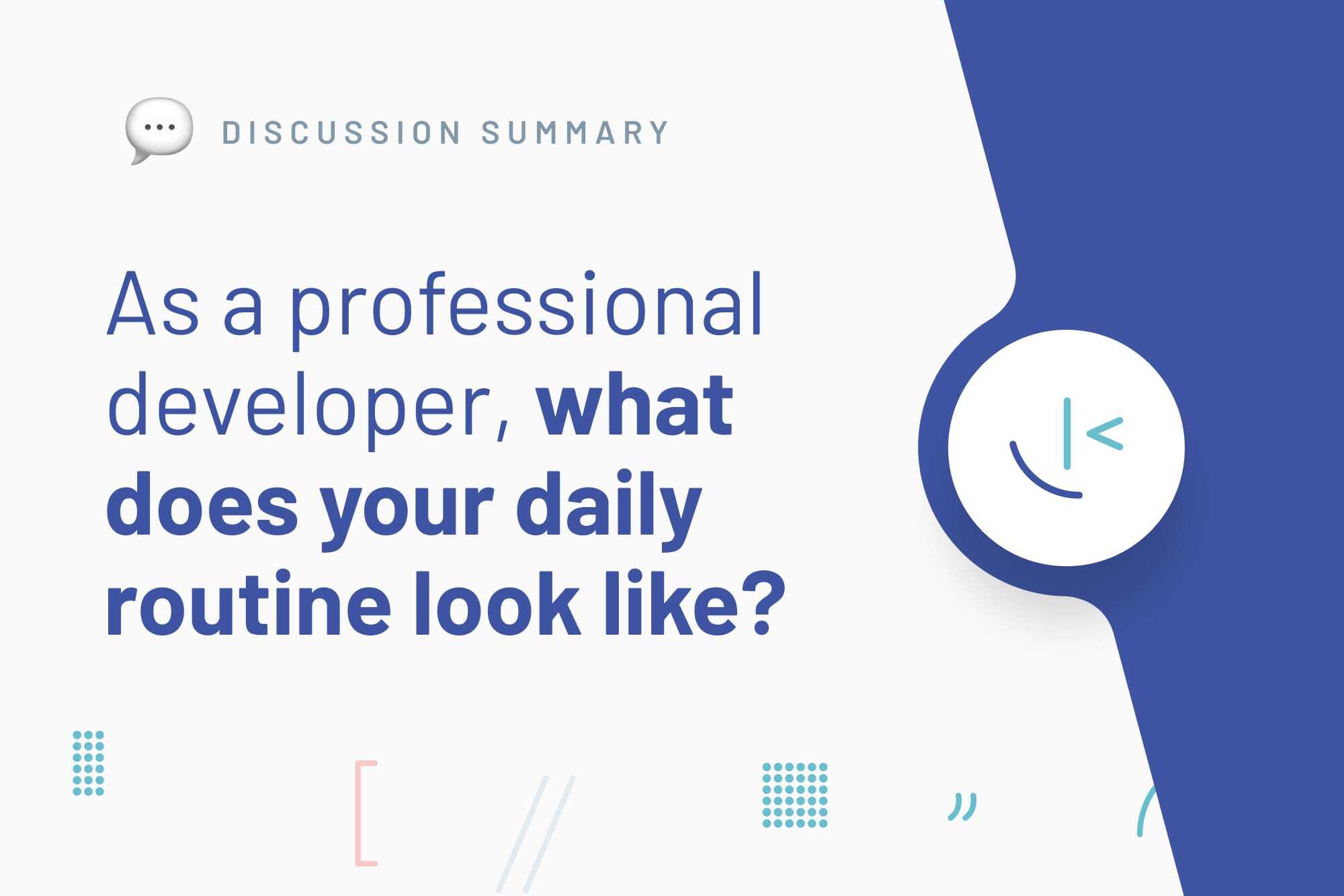 Day in the Life of a Professional Developer