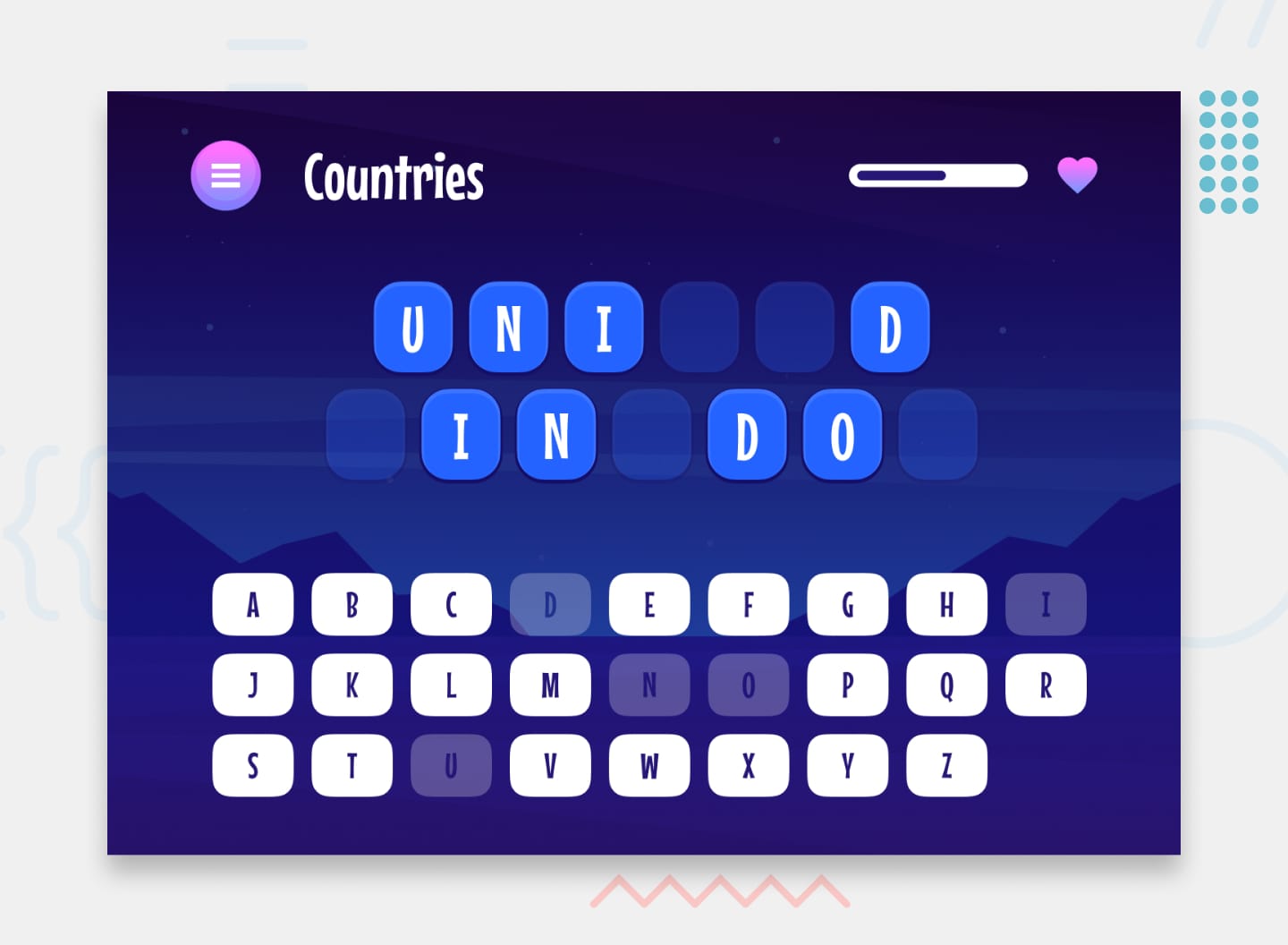 Frontend Mentor | Hangman game coding challenge