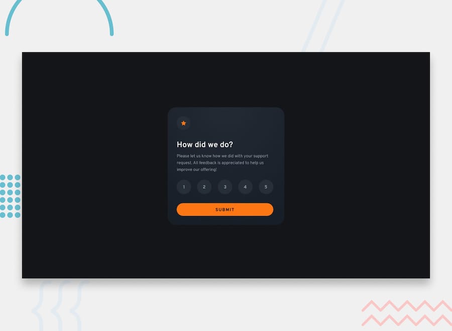 Frontend Mentor Interactive Rating Component Html Css Js Coding Challenge Solution