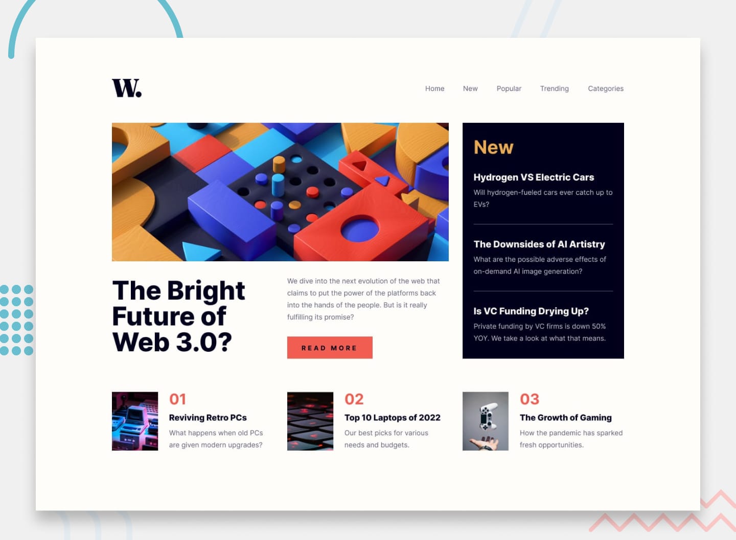 Frontend Mentor Responsive News Homepage Html Css Js Coding Challenge Solution