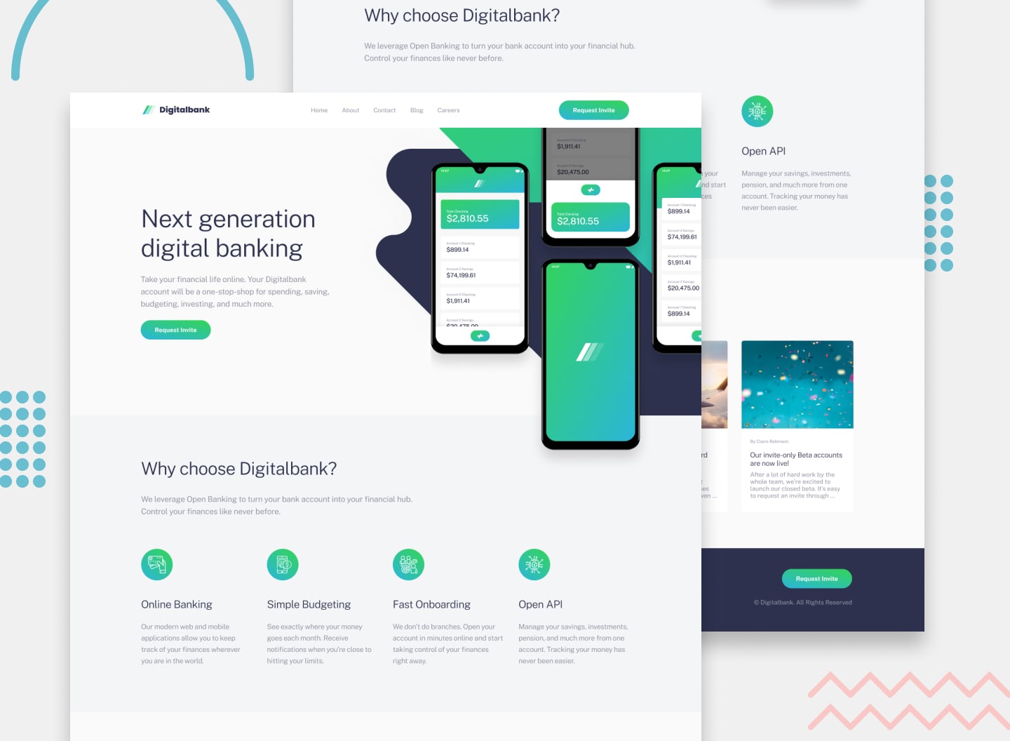Frontend Mentor | Digital bank landing page coding challenge