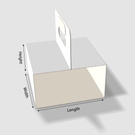 Customizable Template: Packaging sleeve with a handle | cefBox