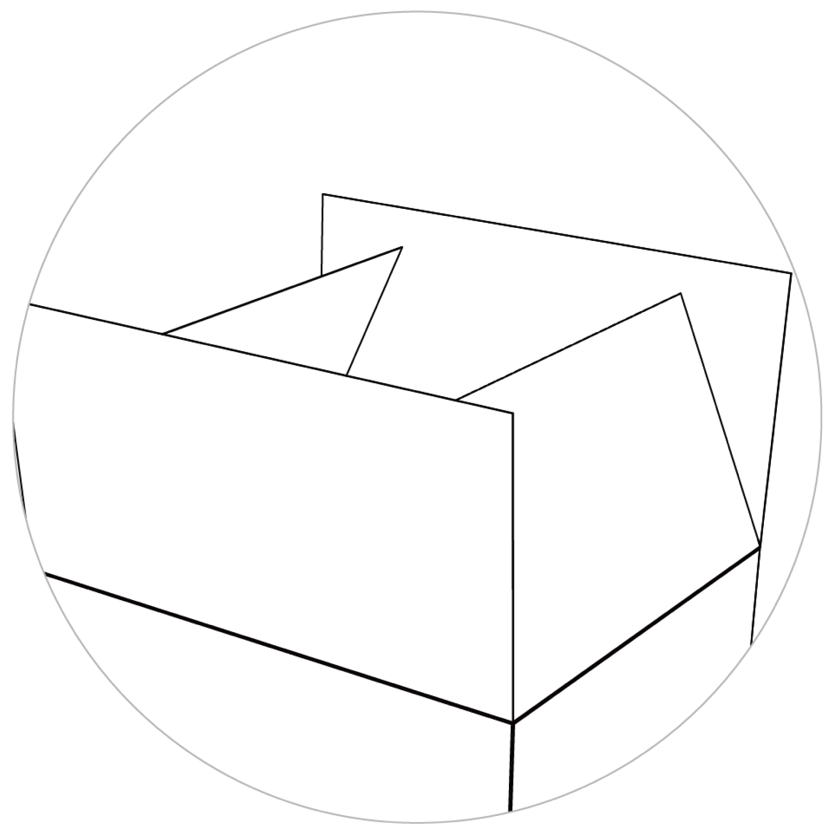 Partial overlap top, a packaging box top design | cefBox Partial overlap top, a packaging box top design | cefBox
