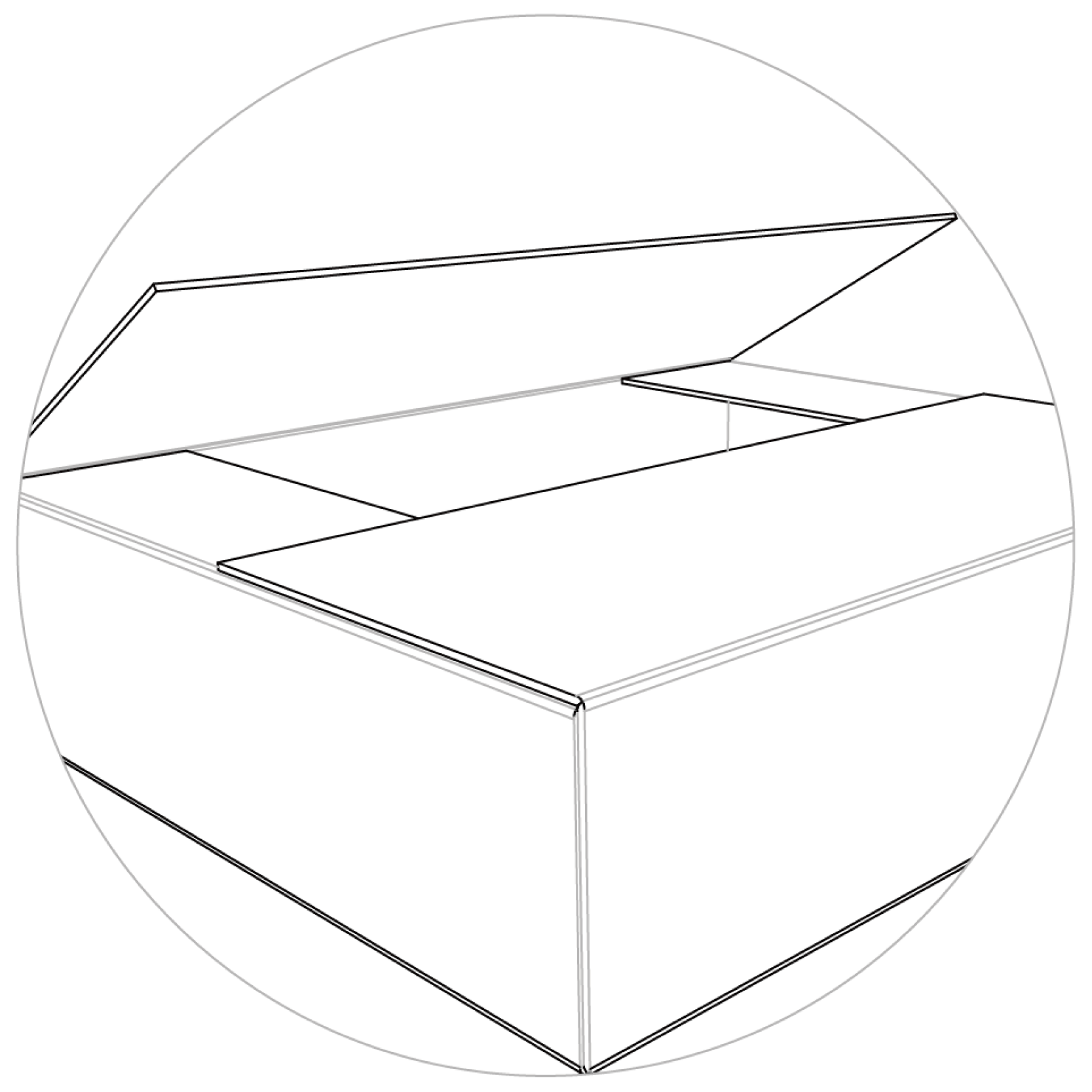Center Joint Base, a type of packaging box base | cefBox