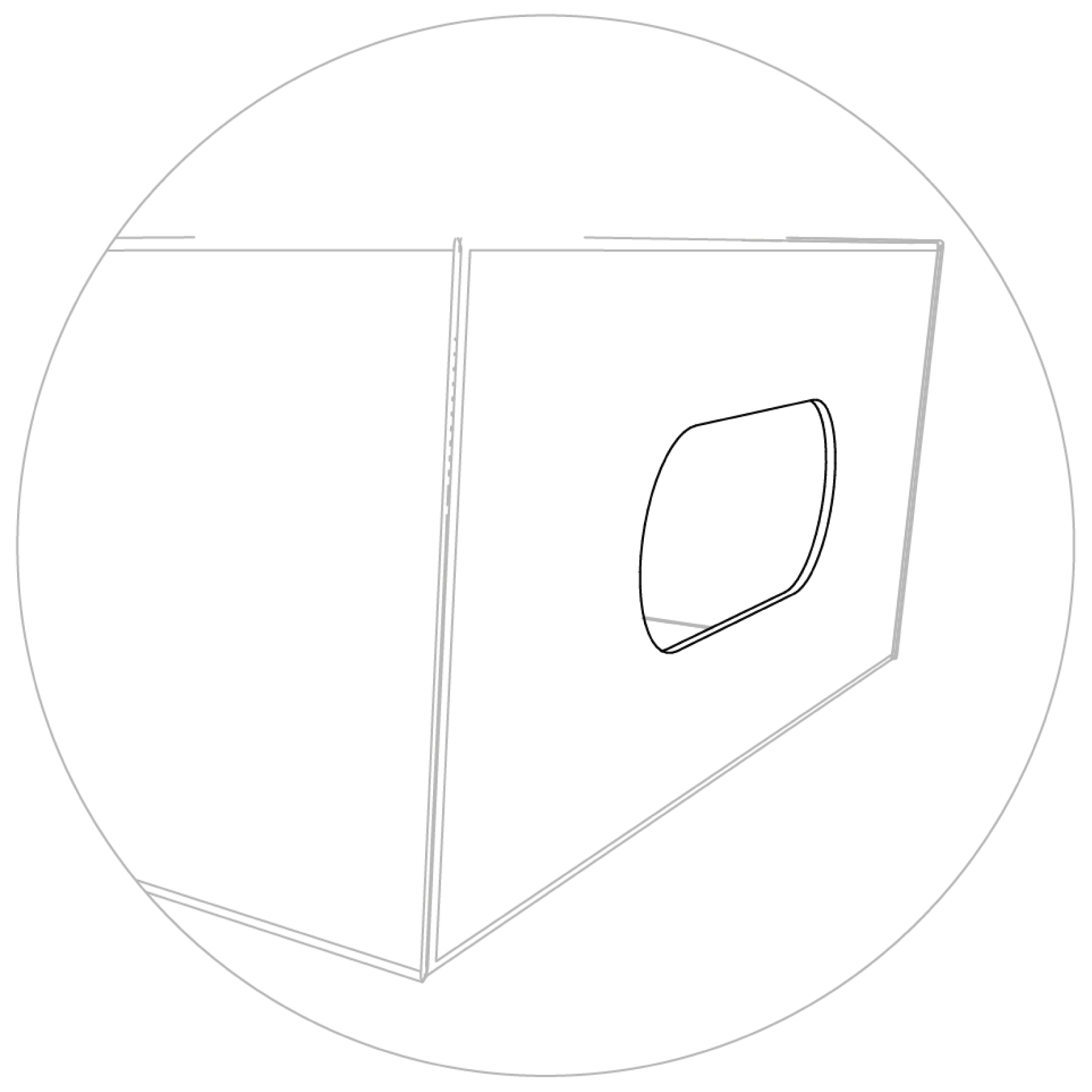 Hand Hole, a cut-out hole in a packaging box | cefBox