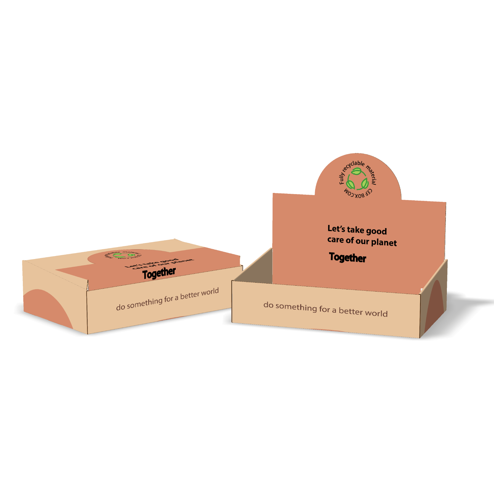 Custom Display Boxes with Printing on Single Inside | cefBox