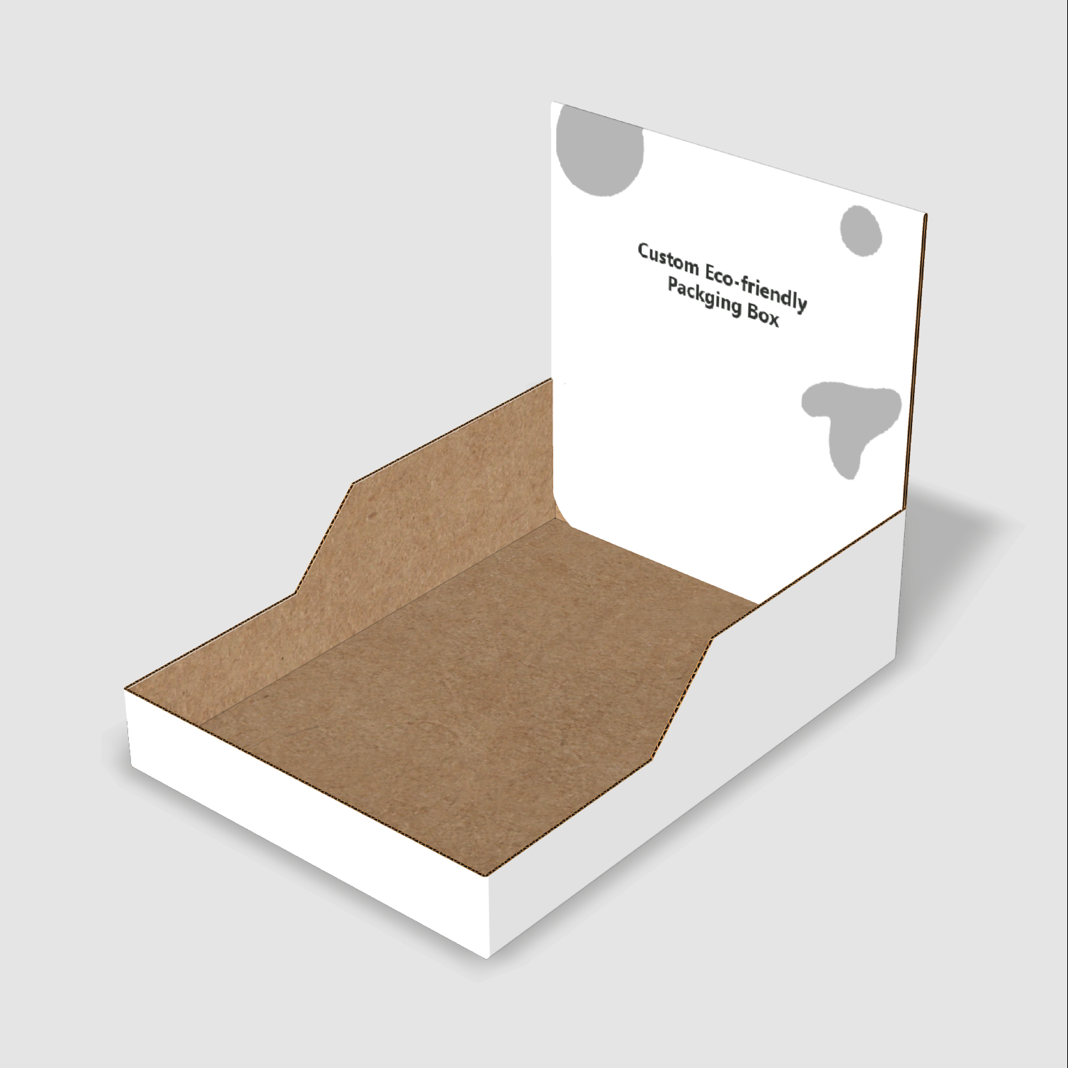 Custom Cardboard & Counter Display Boxes without Dust Flaps | cefBox