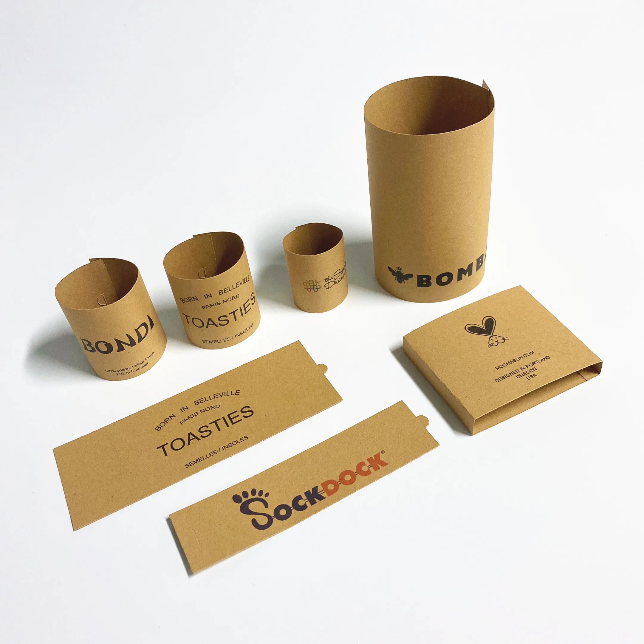 Customizable packaging sleeve, belly bends templates | cefBox