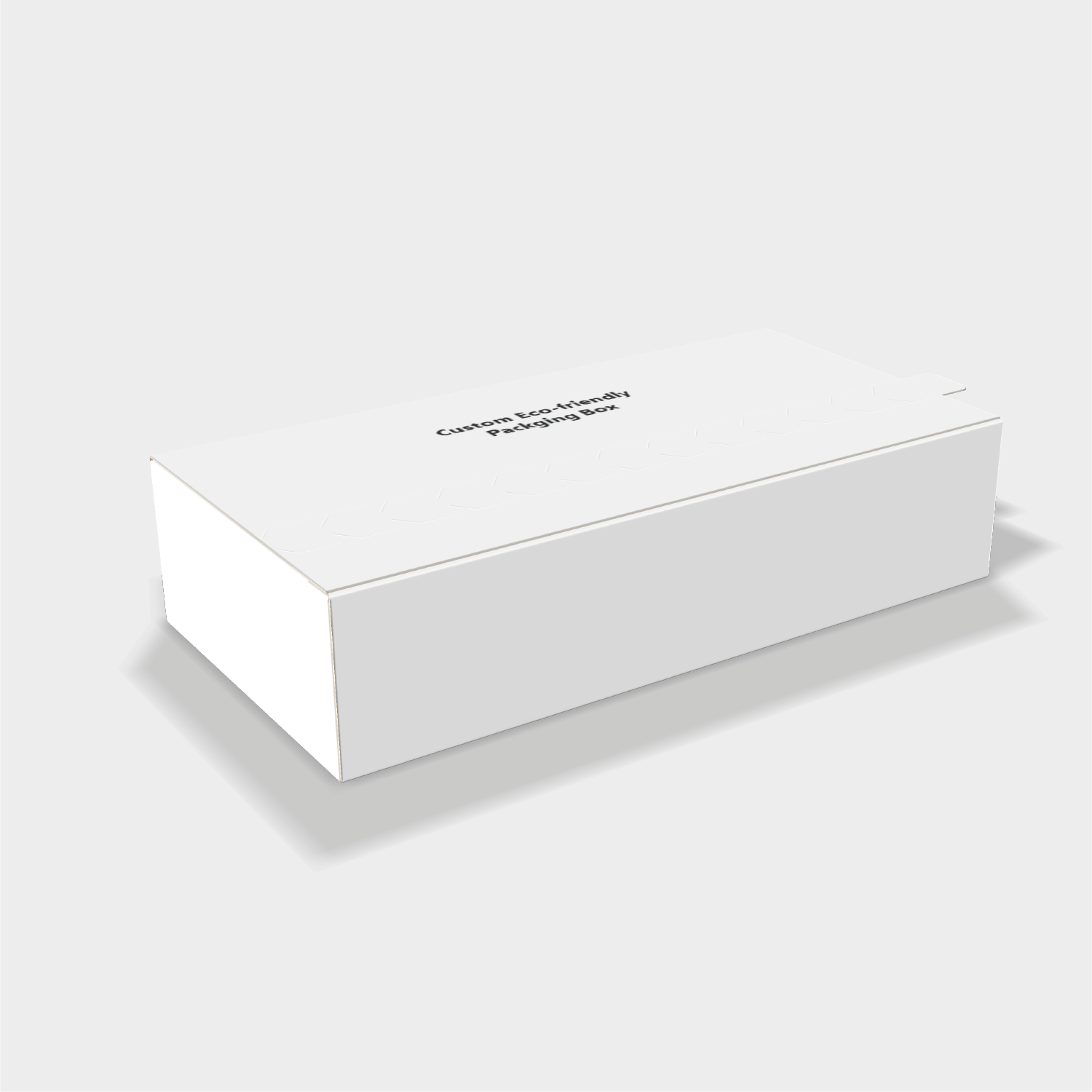 Fully Customizable Envelope Box with Tear Strip Dieline | cefBox