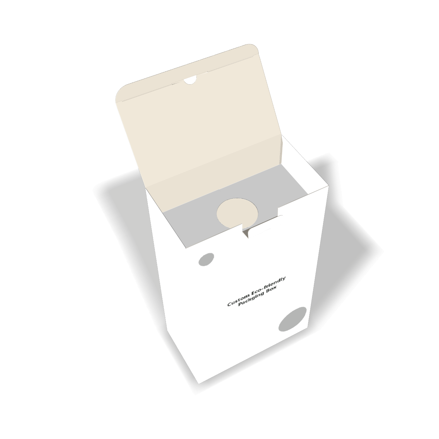 Customizable Snap Lock Carton with Built-in Mount Dieline | cefBox