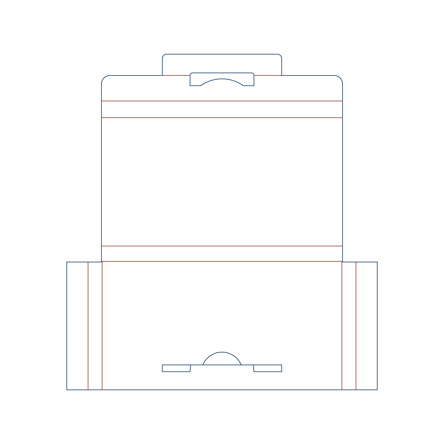 One-Piece Folder with Buckle Dieline Generator | cefBox