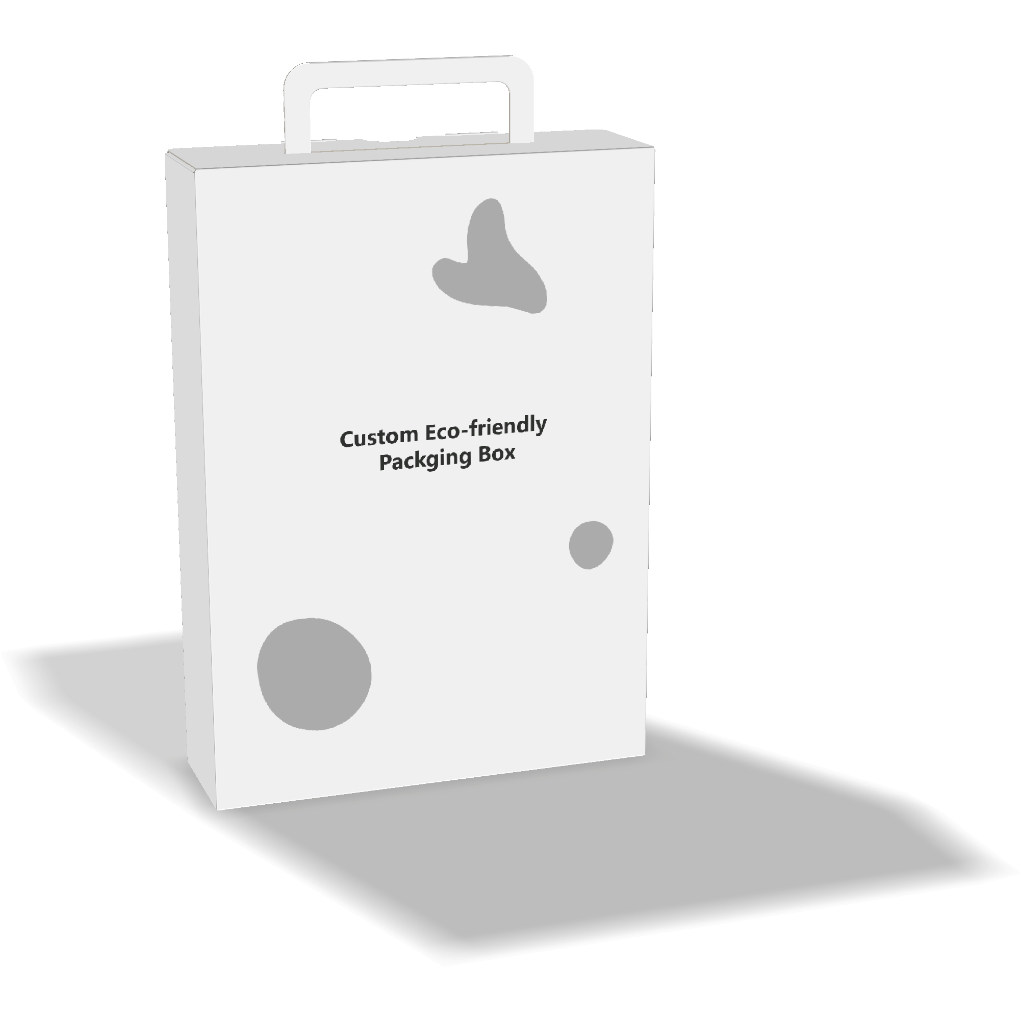 Customizable with-handle type folding box templates, dieline | cefBox