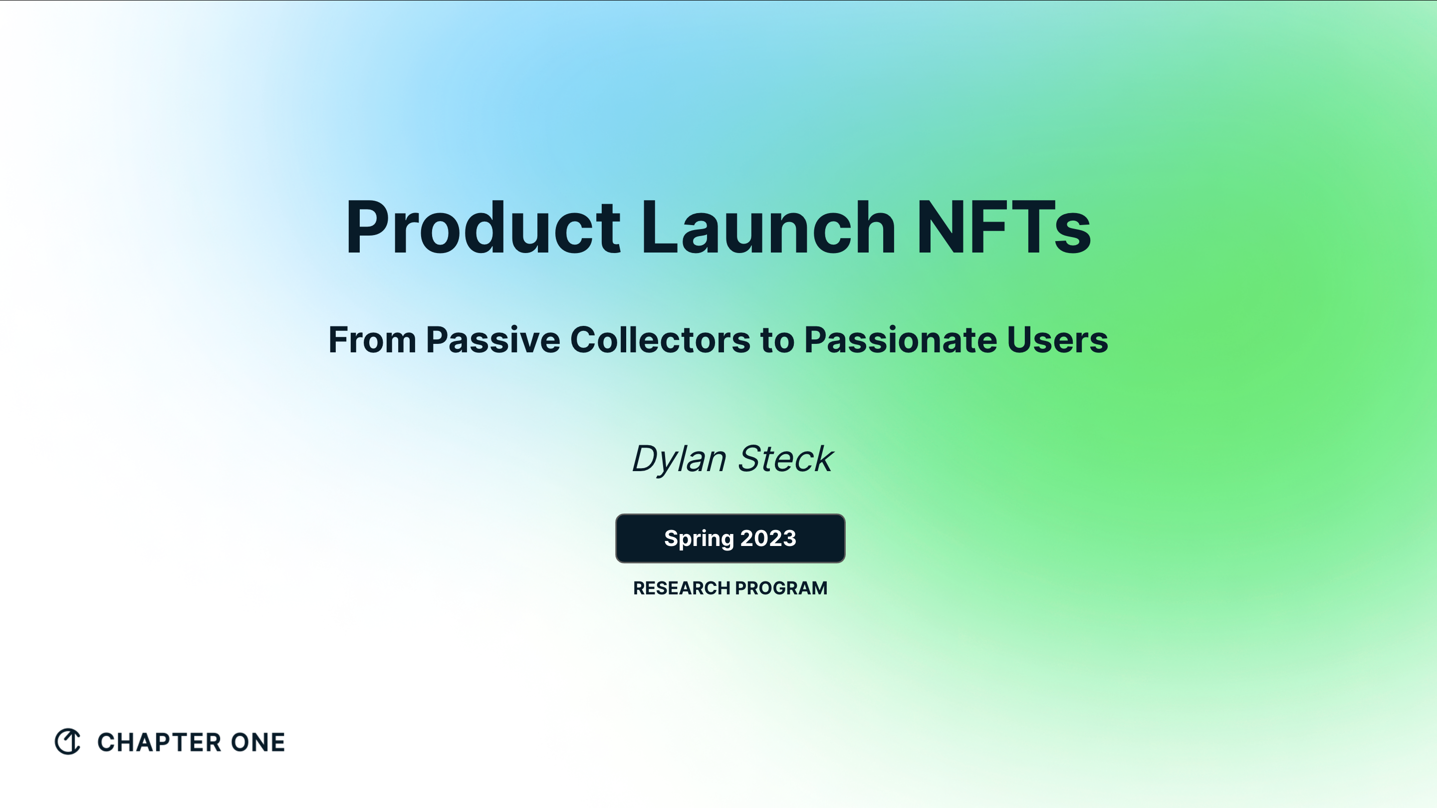 Product Launch NFTs | Dylan Steck | Dylan Steck
