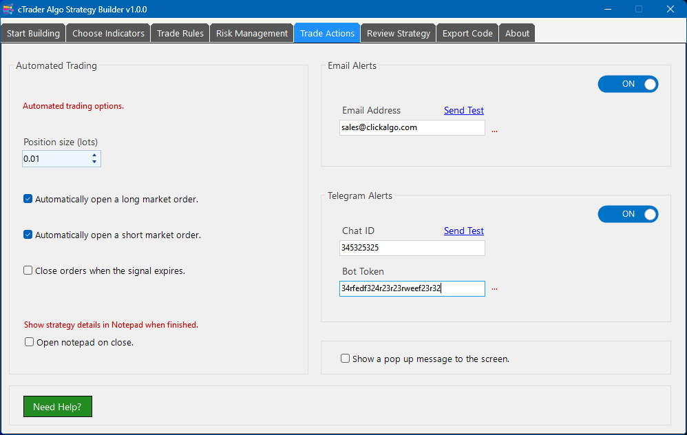 cTrader Algo Strategy Builder | ClickAlgo