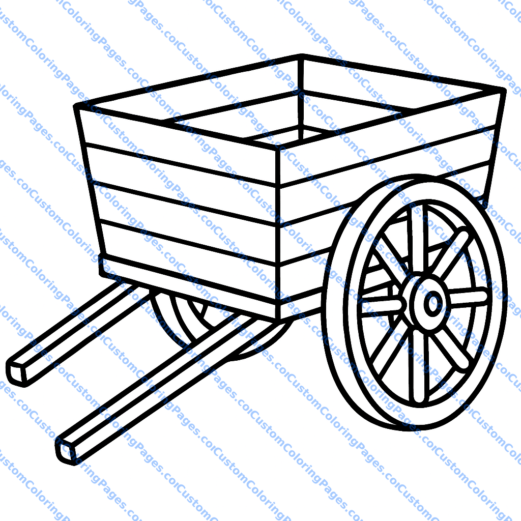 cart - Free Coloring Page