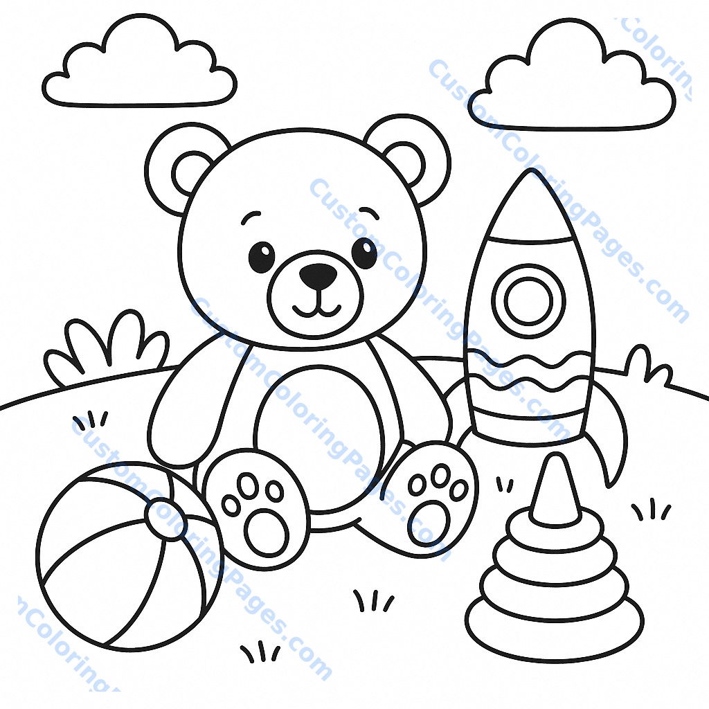 toy - Free Coloring Page