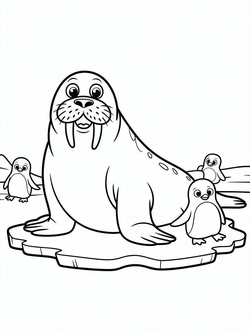 Wally - Free Coloring Page