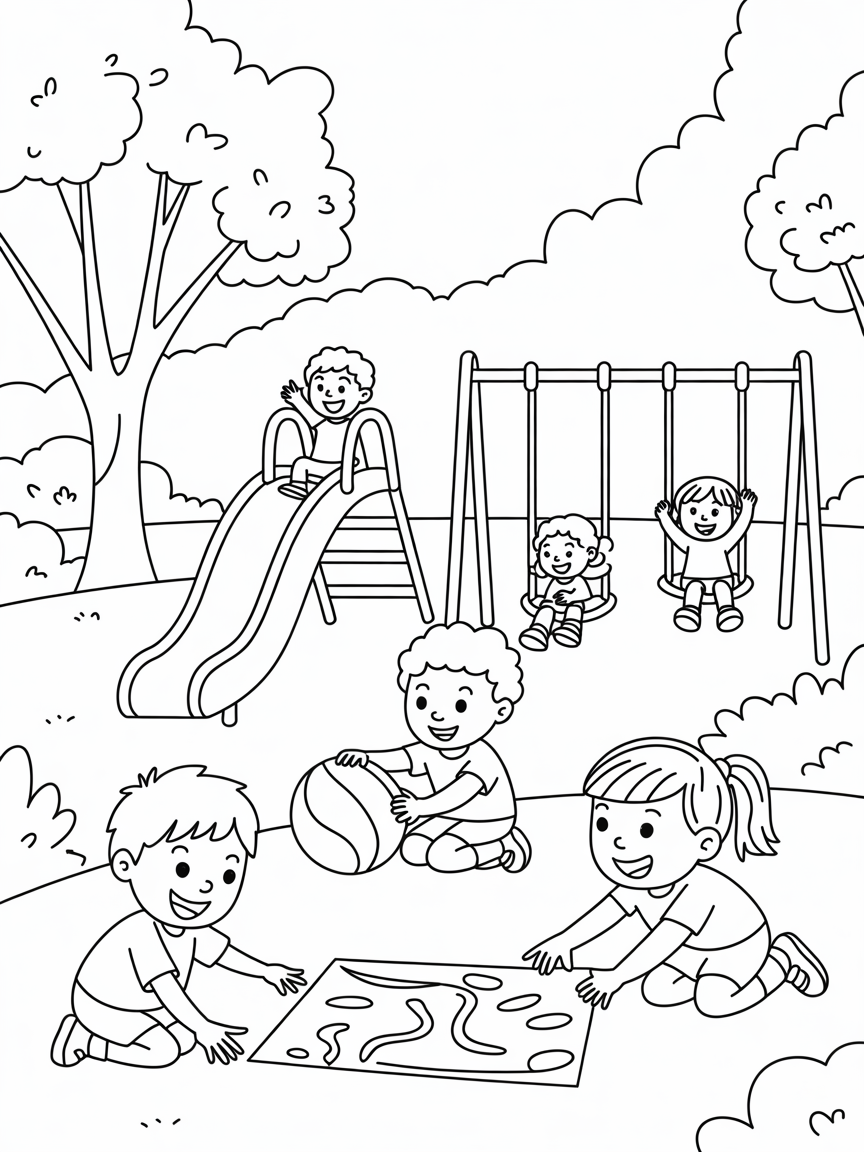community - Free Coloring Page
