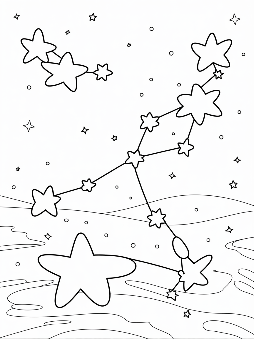 constellation - Free Coloring Page