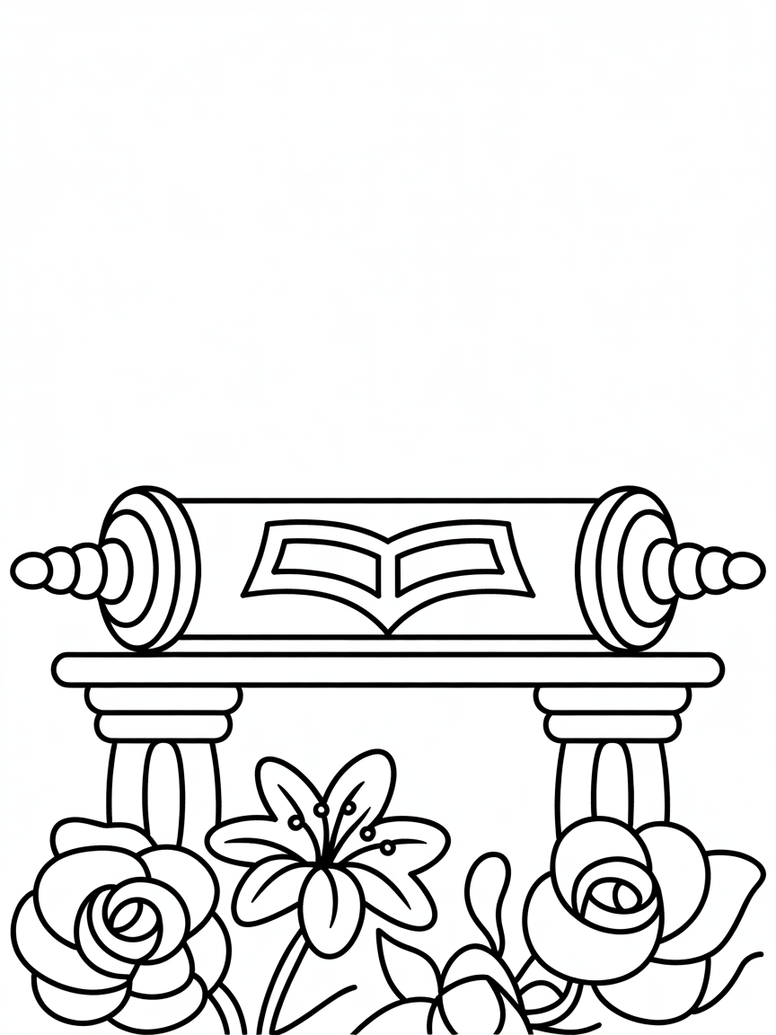 Torah - Free Coloring Page
