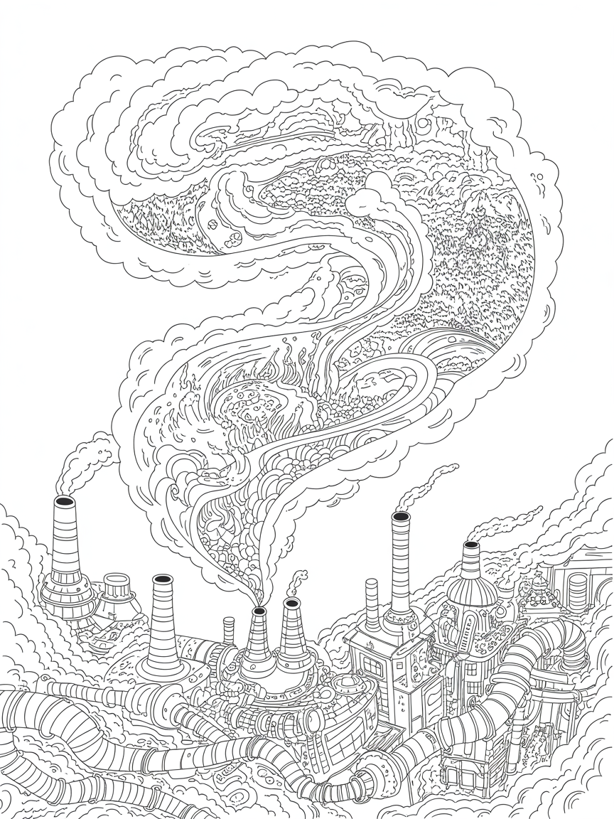 Steam - Free Coloring Page