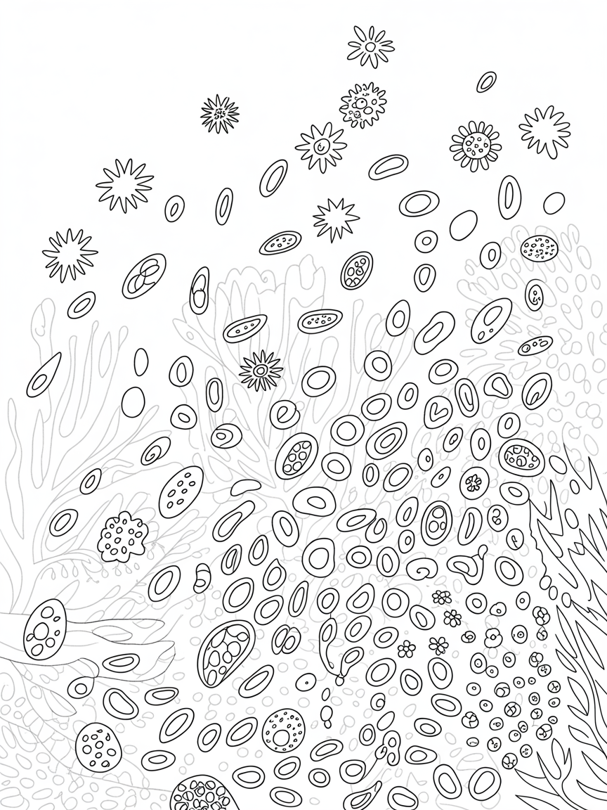 Pollen - Free Coloring Page