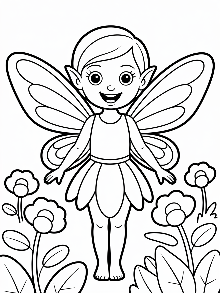 Fiary - Free Coloring Page