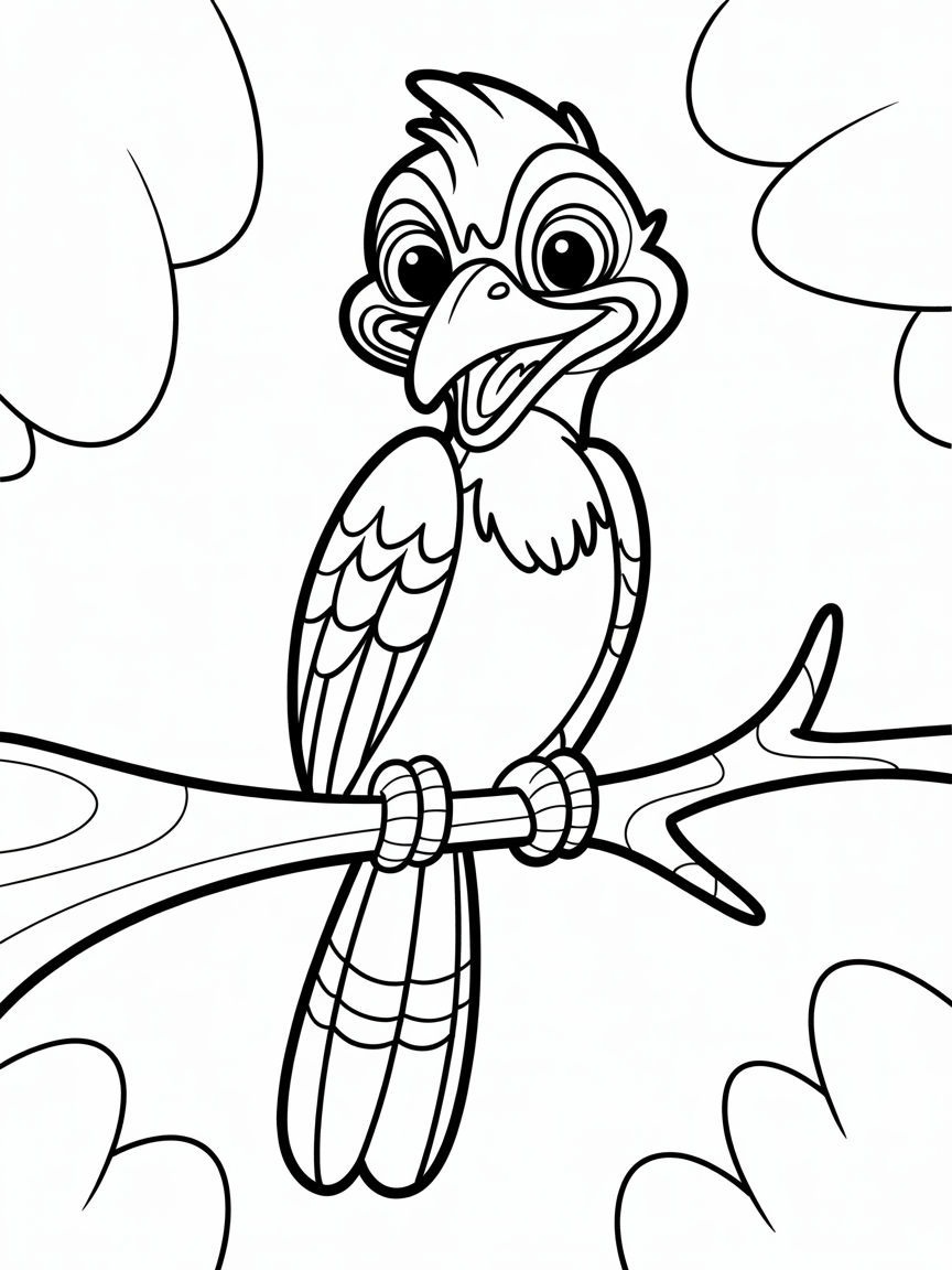 zazu - Free Coloring Page
