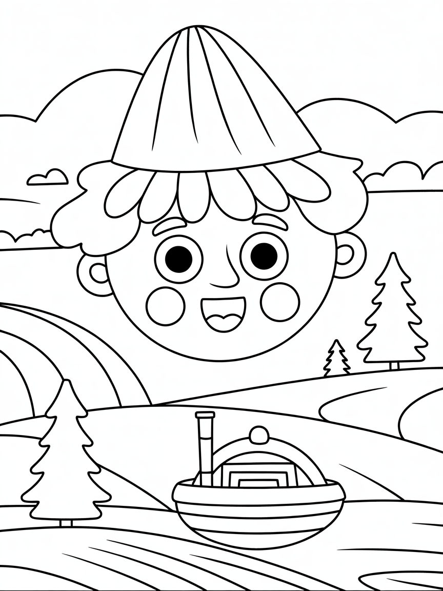 Finland - Free Coloring Page