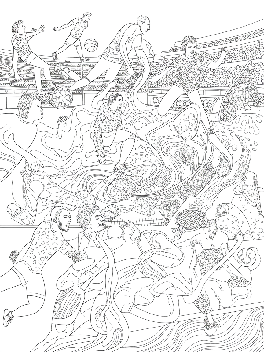 Sports - Free Coloring Page