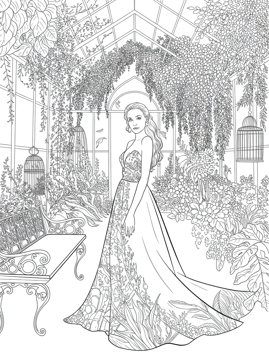 Kendra - Free Coloring Page