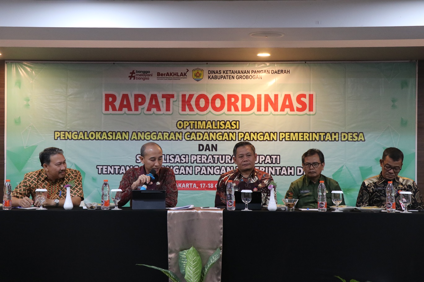 Rapat Koordinasi Optimalisasi Pengalokasian Anggaran Cadangan Pangan dan Sosialisasi Perbup ...