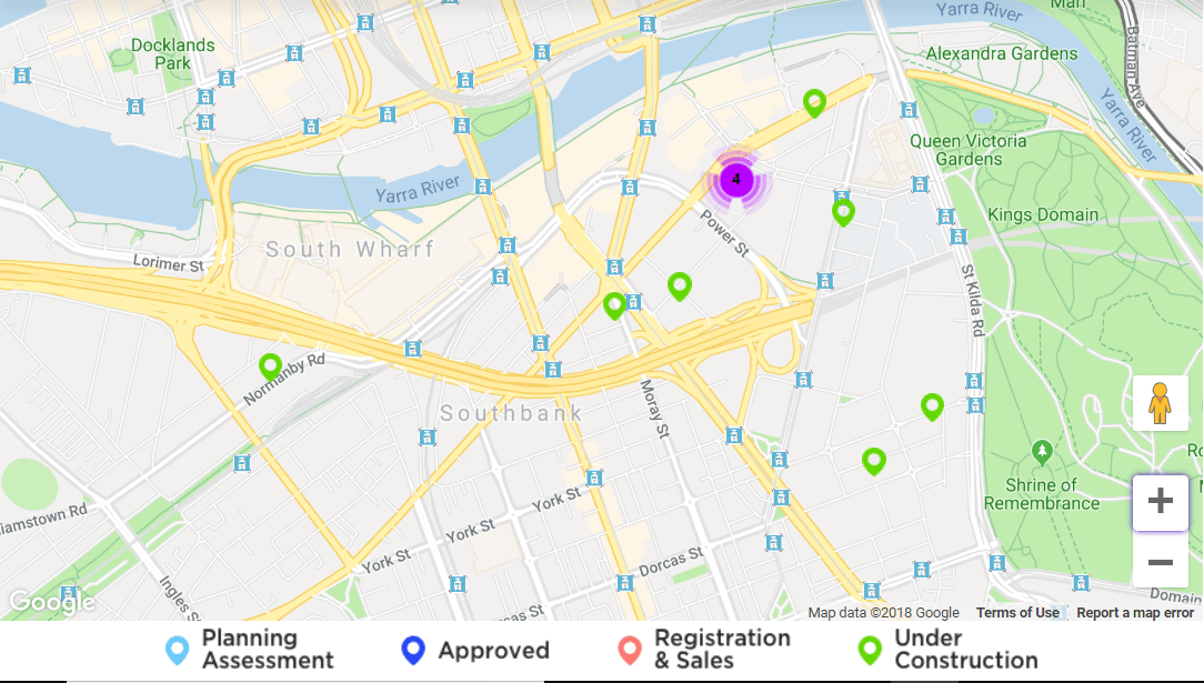 Southbank Development Overview August 2018 | Urban.com.au