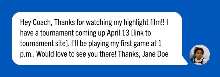 How to Text a College Coach (Examples)