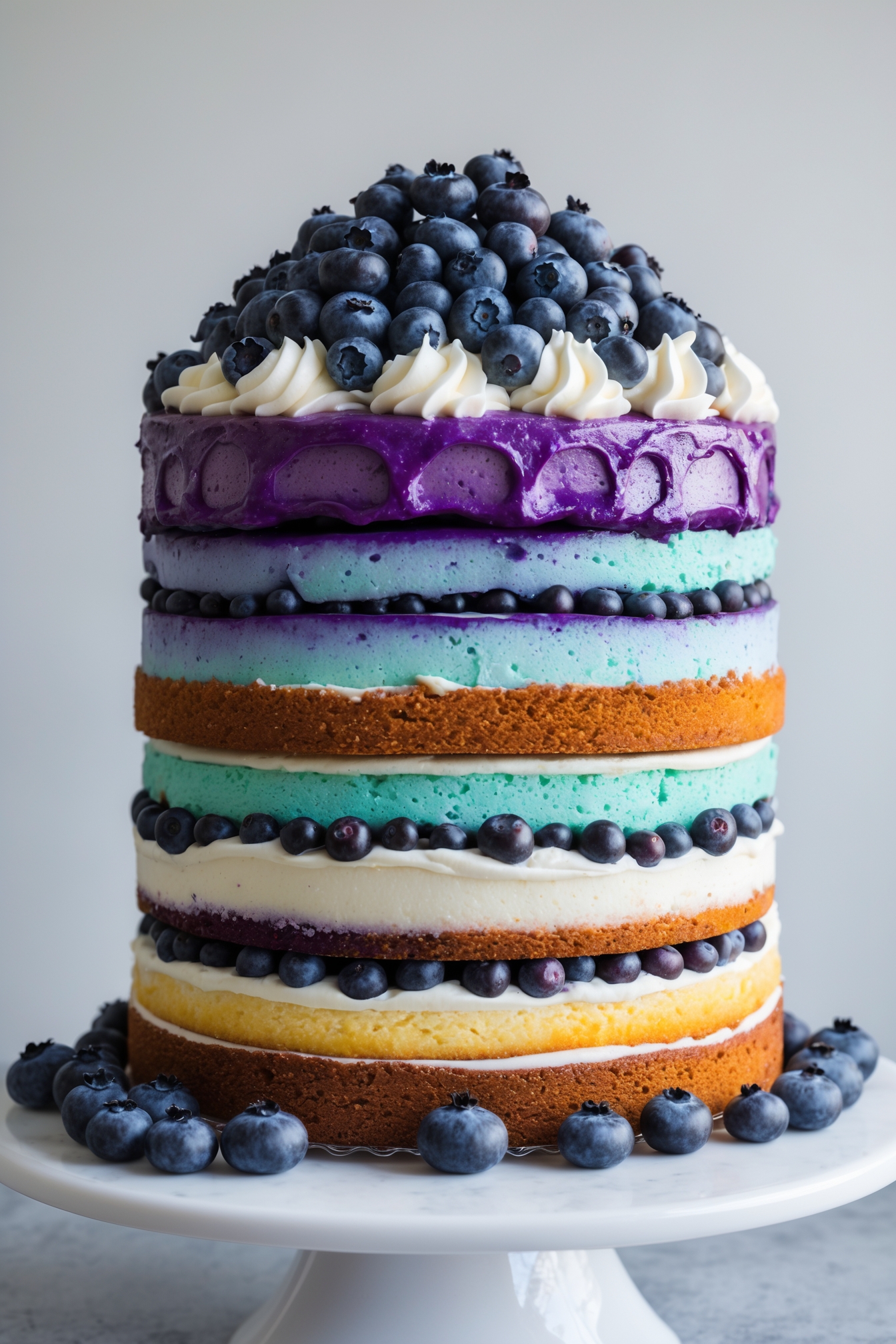 20+ Creative Blueberry Cake Decoration Ideas - CakeRe