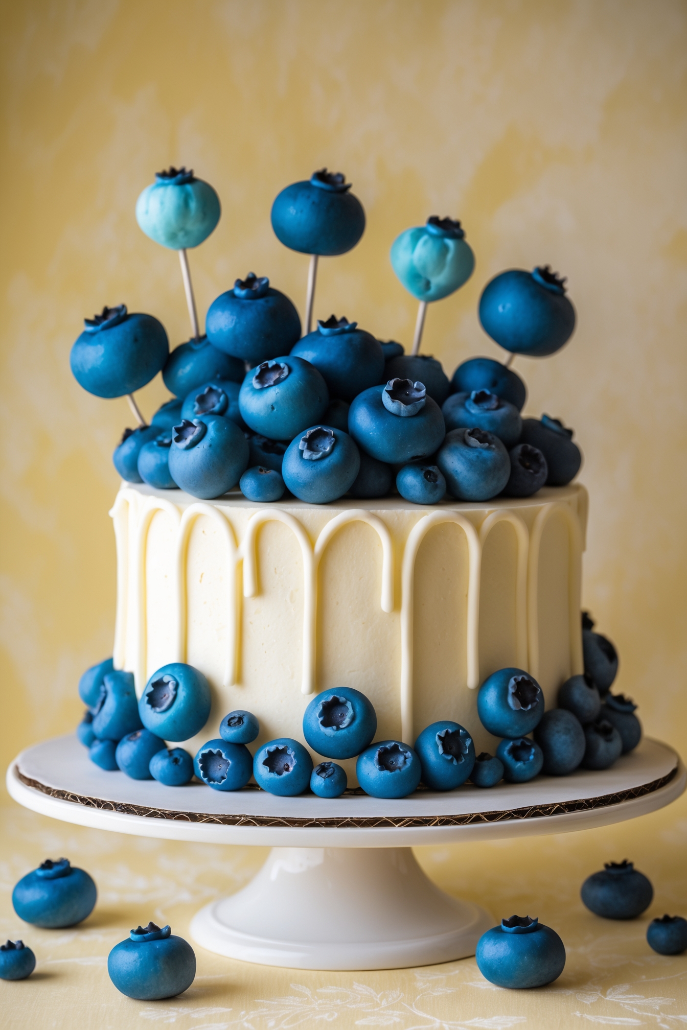 20+ Creative Blueberry Cake Decoration Ideas - CakeRe