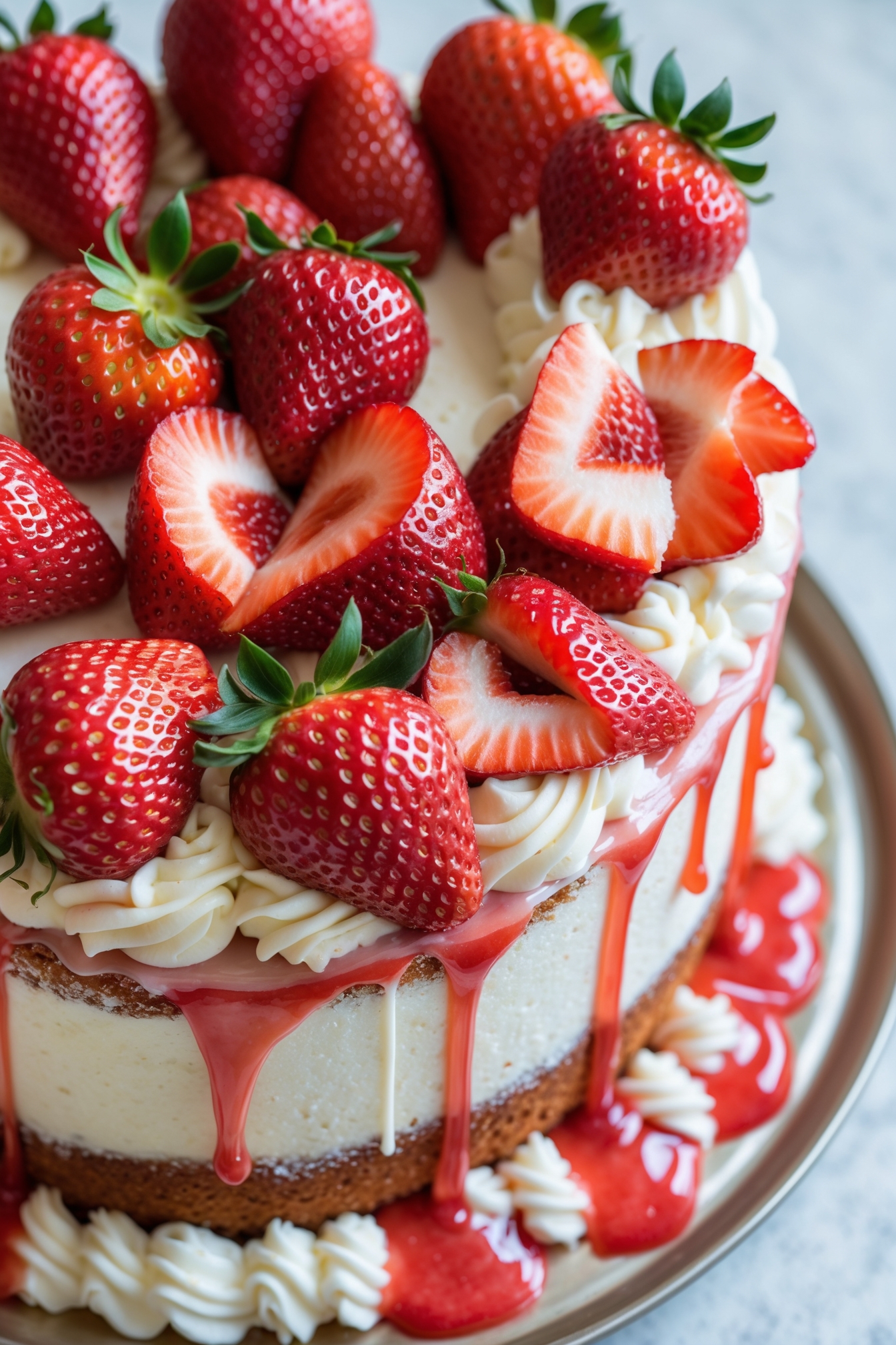 20+ Creative Strawberry Cake Decoration Ideas - CakeRe