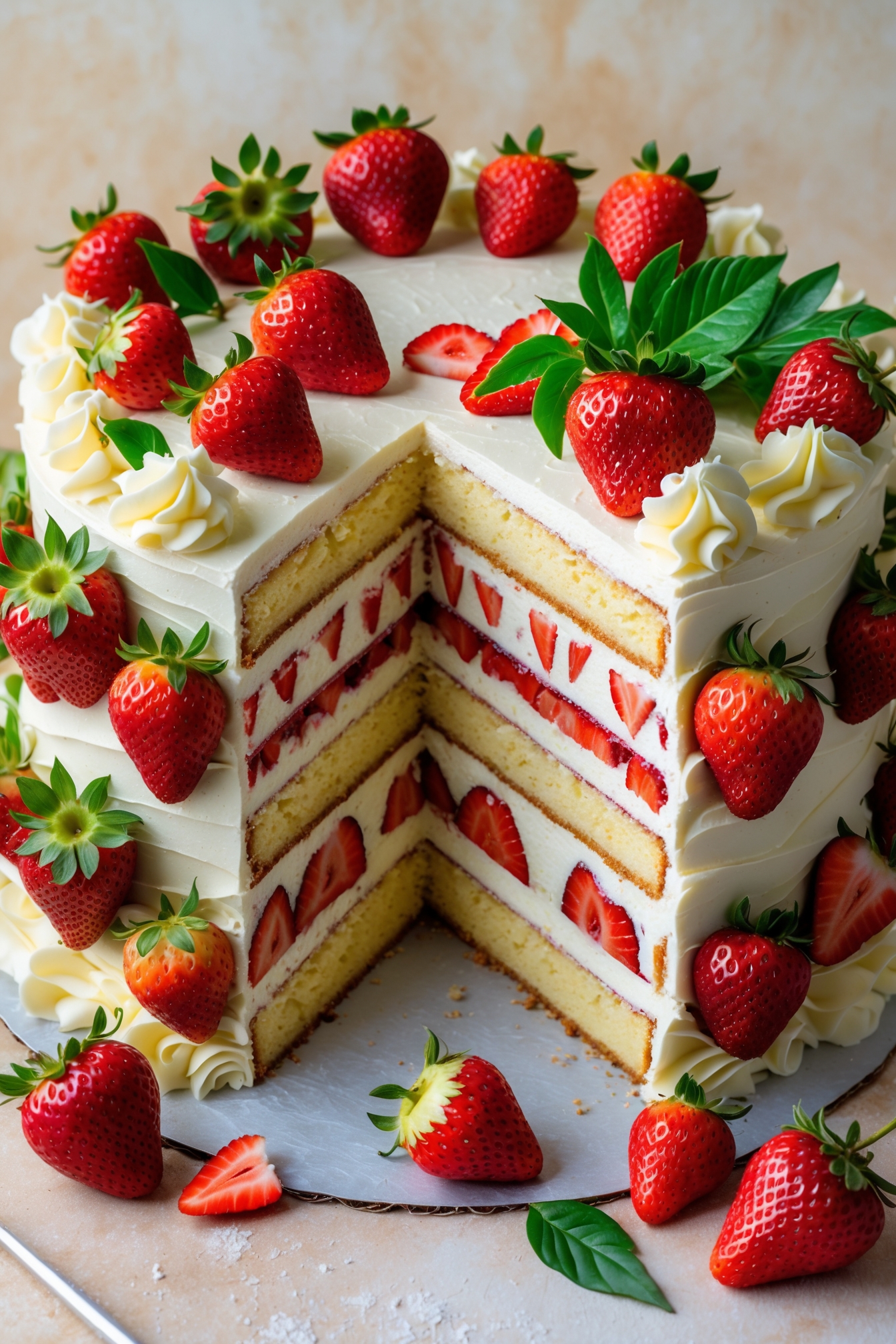 20+ Creative Strawberry Cake Decoration Ideas - CakeRe