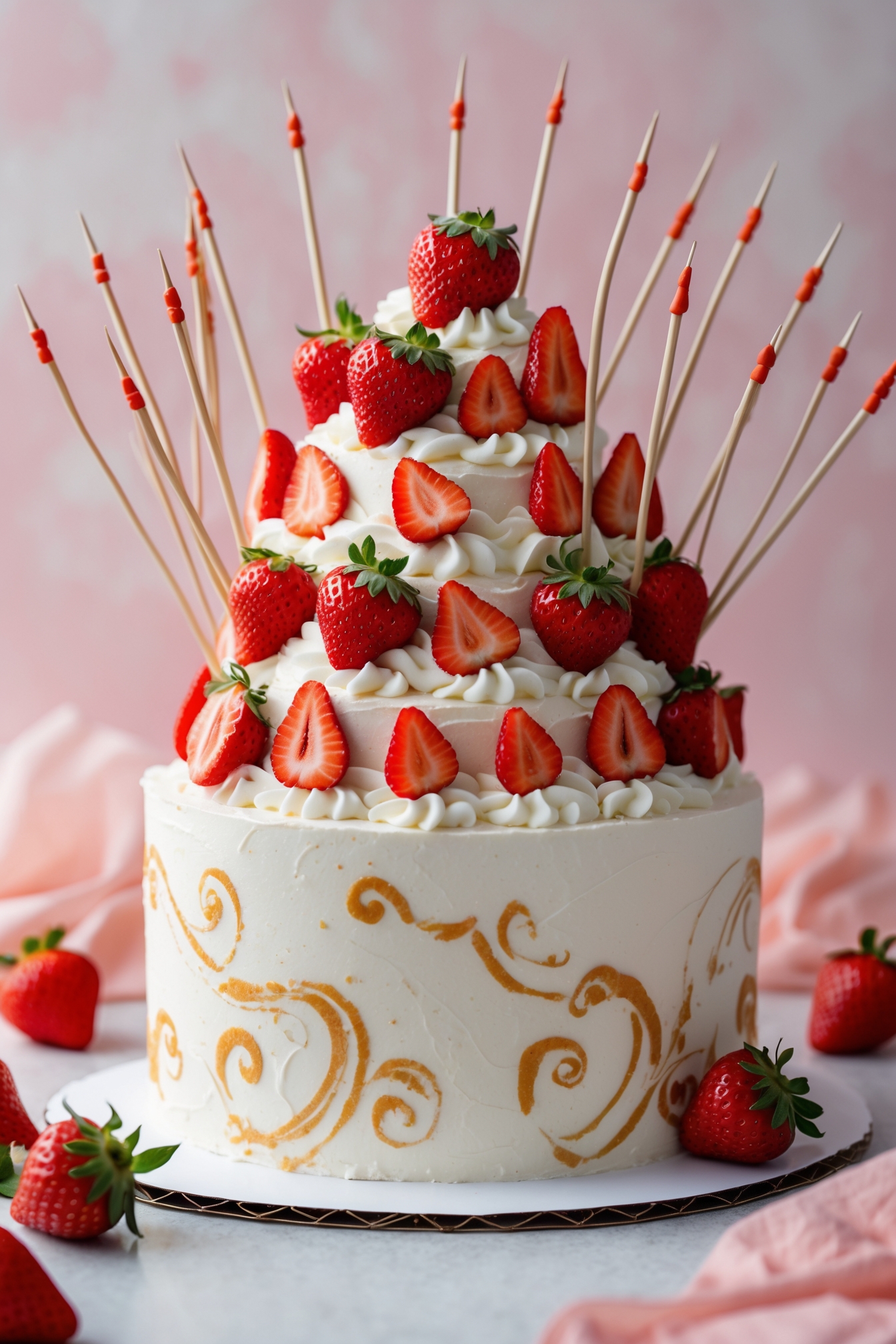 20+ Creative Strawberry Cake Decoration Ideas - CakeRe