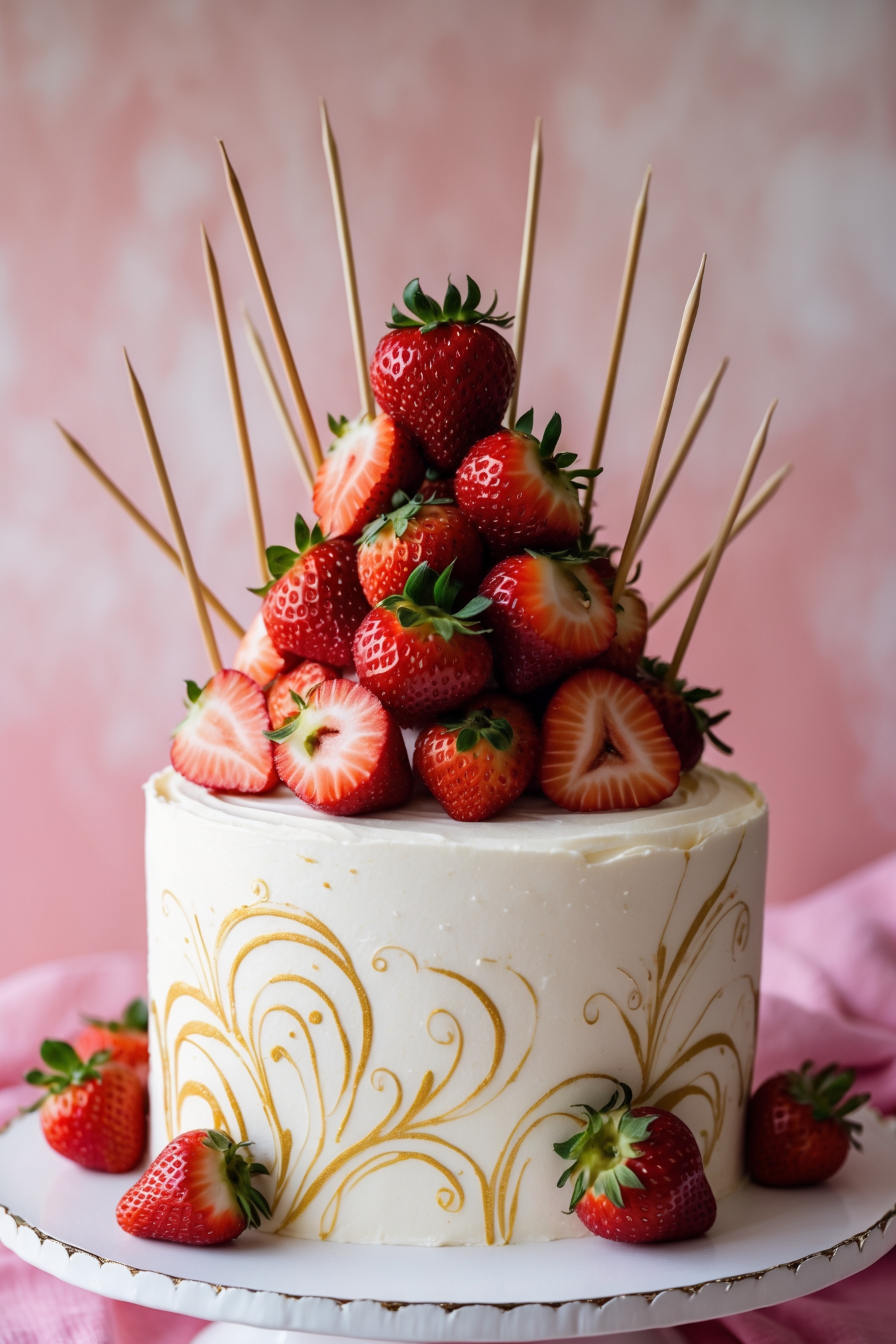 20+ Creative Strawberry Cake Decoration Ideas - CakeRe
