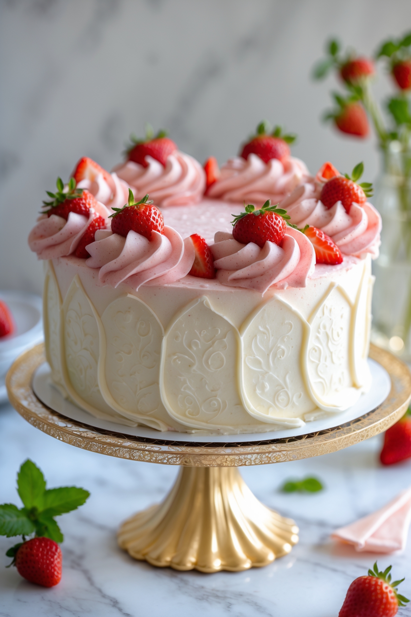 20+ Creative Strawberry Cake Decoration Ideas - CakeRe