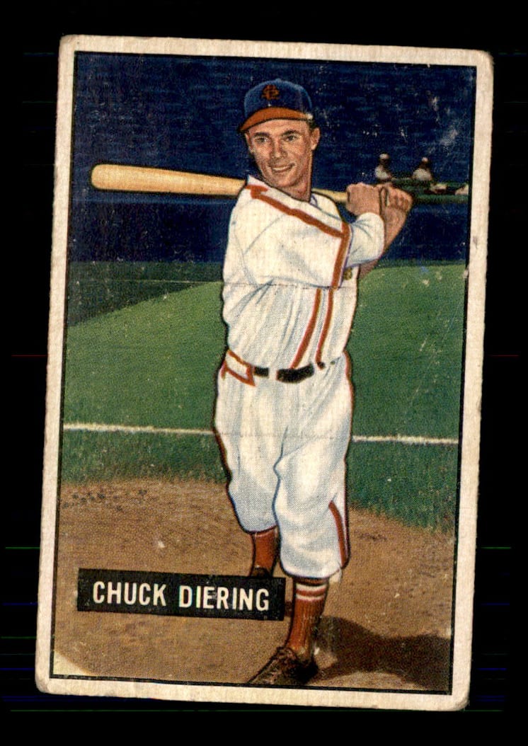 1950 Bowman #179 Chuck Diering – TonyeTrade